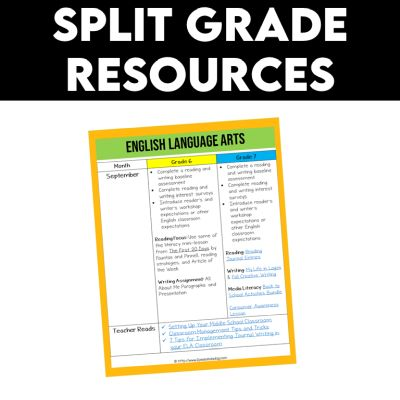 Split Grade Resources – 2 Peas and a Dog