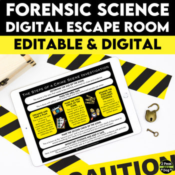 Forensic Science Digital Escape Room – 2 Peas and a Dog