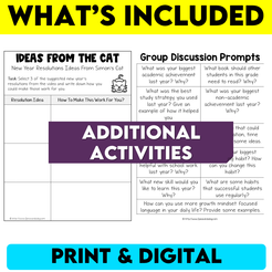 New Year's Goal Setting Activity and Reflection Sheets – 2 Peas and a Dog