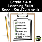 Ontario Report Card Comments – 2 Peas and a Dog